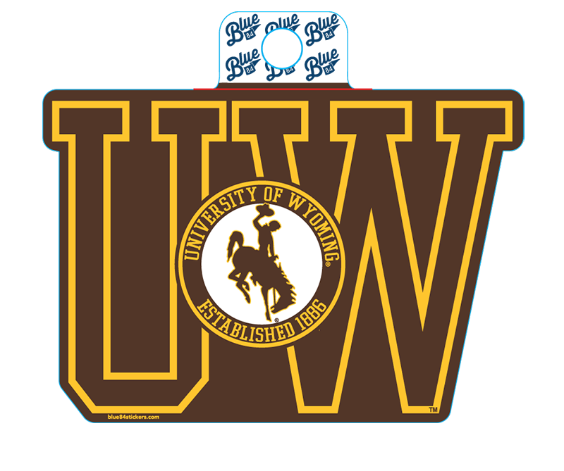 Blue 84 UW Sticker | University Store